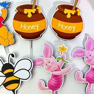 Winnie The Pooh Cupcake Toppers Winnie Pooh Cupcake Toppers Pooh Bear