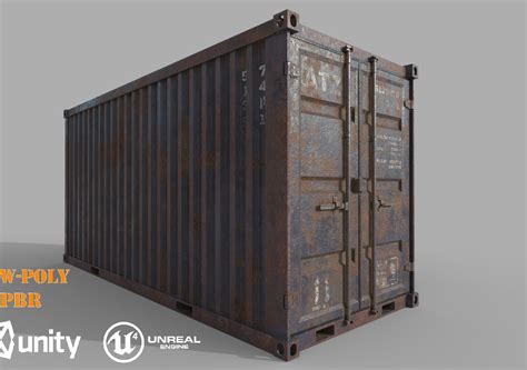 Rusty Shipping Container Cgtrader