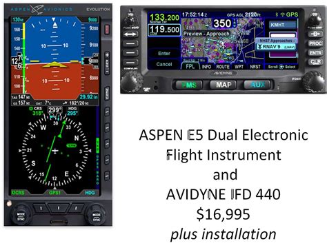 Aspen E5 Avidyne Ifd440 Package Onwing