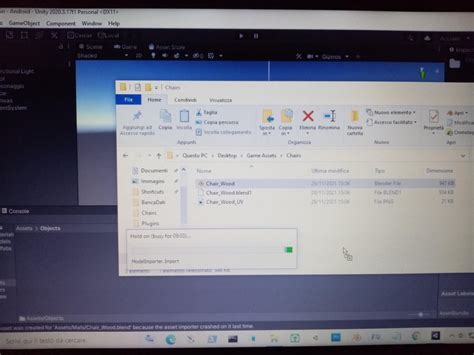 help can t import blend file i made a project for some testing but importing a simple low