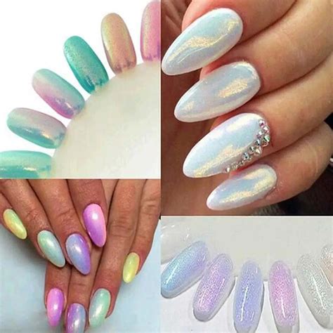 Hot Sale 10g Shinning Mermaid Nail Glitter Powder Nails Chrome Mirror