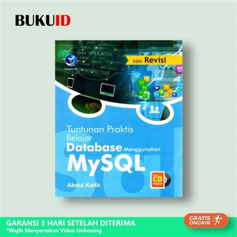 Promo Buku Tuntunan Praktis Belajar Database Menggunakan Mysql Edisi