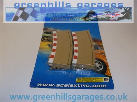 Greenhills Scalextric Radius 2 Curve Outer Borders Barriers 22 5