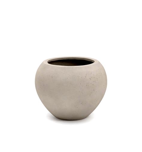 Pavilion Global 400 H32cm Dia 40cm Antique White Bowl Shaped Garden