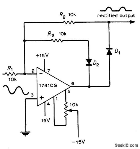 PRECISE RECTIFICATION Basic Circuit Circuit Diagram SeekIC Com