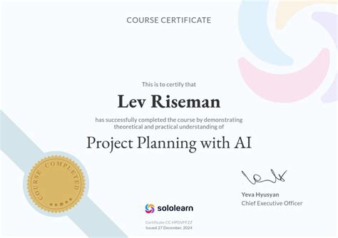 Ai Projectplanning Continuouslearning Sololearn Efficiency Lev Riseman