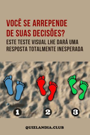 Você se arrepende de suas decisões Este teste visual lhe dará uma