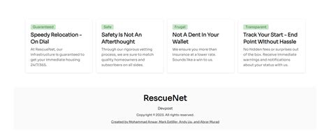 Rescuenet Devpost