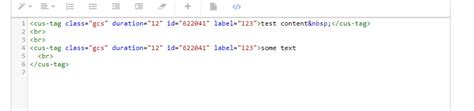 How To Use Custom Tags · Issue 2705 · Froalawysiwyg Editor · Github