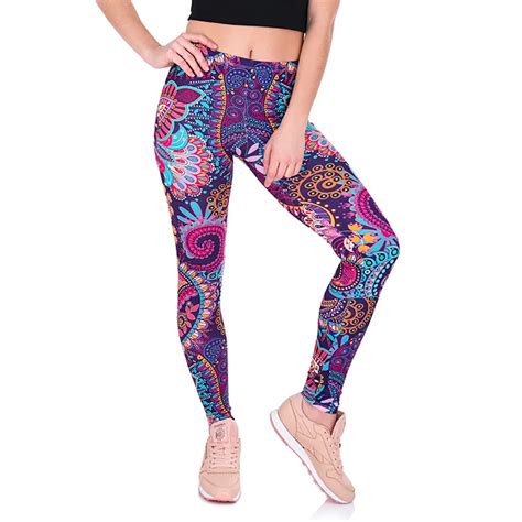 Autumn Winter Leggings Women Casual Printed Stretch Slim Frida High