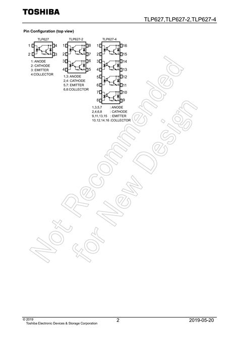 Original Transistor Output Optocoupler Ic Tlp627 2 Dip 8 New Toshiba Pdf