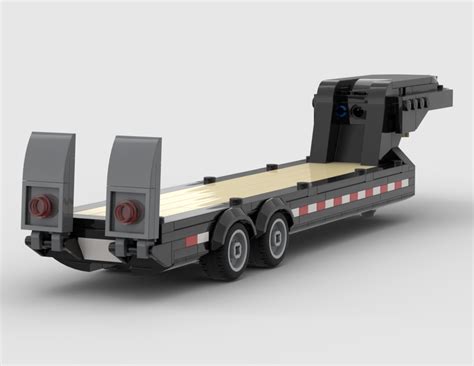 Lego Moc Gooseneck Flatbed Trailer By Reggieranger Rebrickable