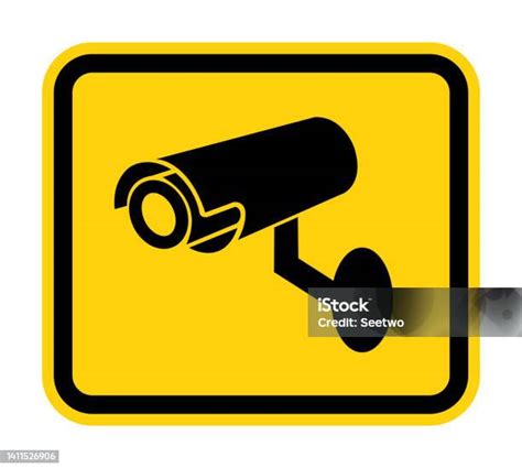 비디오 감시 아이콘입니다 Cctv 카메라 감시에 대한 스톡 벡터 아트 및 기타 이미지 감시 거리 경고 기호 Istock