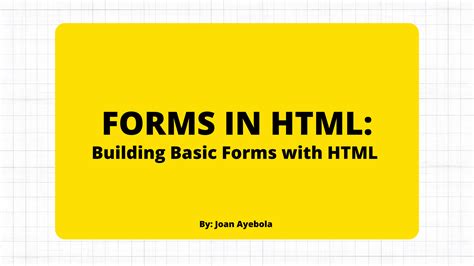 Forms In Html How To Build Basic Forms With Html