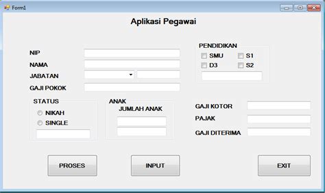 Membuat Aplikasi Pegawai Menggunakan Visual Basic Dian Anggraini