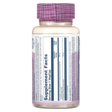Solaray Vital Extracts Pomegranate 200 Mg 60 Vegcaps