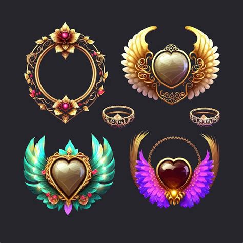 Premium Vector Rank Frames Ui Game Borders Evolution Frames For Rpg Game Avatars Game Ui Ux
