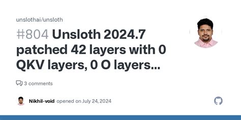 Unsloth 20247 Patched 42 Layers With 0 Qkv Layers 0 O Layers And 0