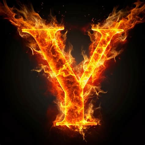 Premium Photo Fiery Font The Letter With Effect Of Fire To Combine