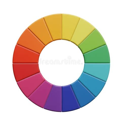 Vibrant Color Wheel Spectrum Circular Gradient Design Stock
