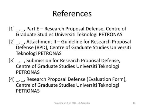 Research Proposal Defense