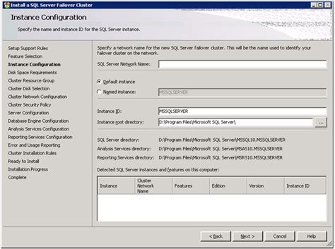 manage sqlserver sql server 2008 cluster installation
