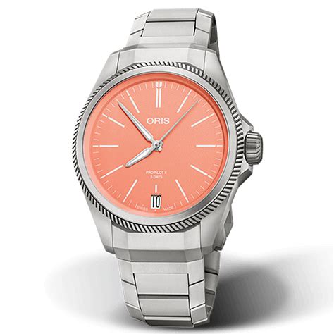 Oris Propilot X Calibre 400 Salmon Dial New York Jewelers Chicago