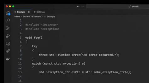 Basic Example Of Std Invalid Argument In C