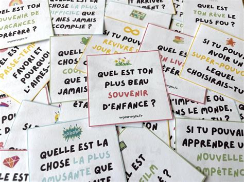 Mes Cartes De Conversation Familiale Un Jour Un Jeu