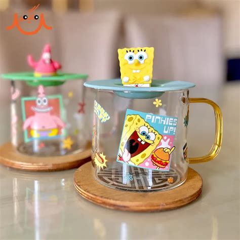 ماگ باب اسفنجی پیرکس با درب سیلیکونی قیمت ماگیمو