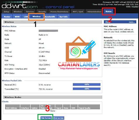 Konfigurasi TP Link TL WR740N DD WRT Mode Client Bridge Repeater Catatan Lamers