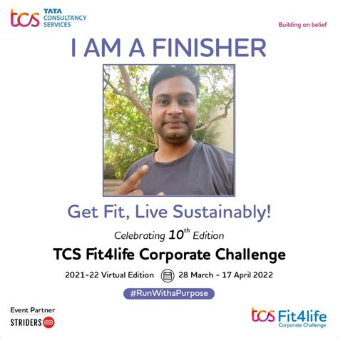 Dev Choudhary On Linkedin Runwithapurpose Tcsfit4lifecc