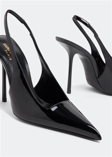 Saint Laurent Kiss Slingback Pumps For Women Black In UAE Level Shoes