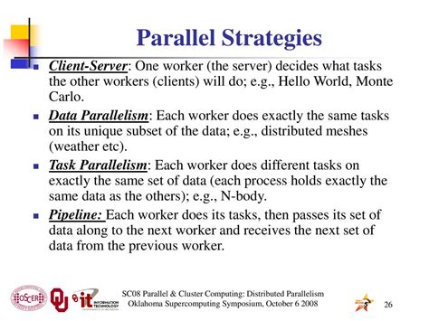 Parallel Programming And Cluster Computing Distributed Parallelism Ppt