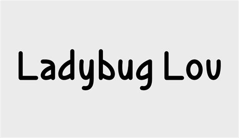 Ladybug Love Free Font