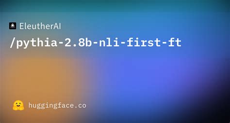 EleutherAI Pythia B Nli First Ft At Main