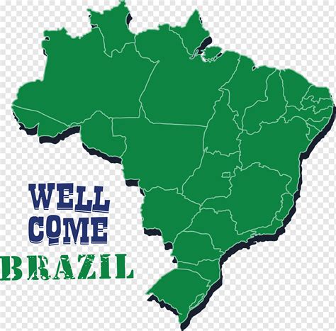 Mapa De La Región De Brasil Png Pngwing
