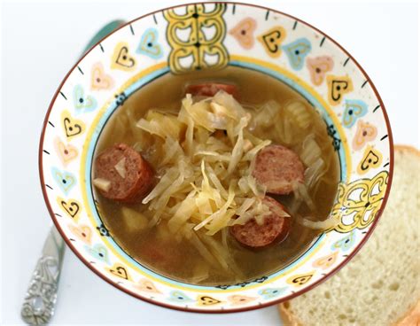 Sauerkraut Soup With Kielbasa Coconut And Lime