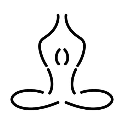 Premium Vector Yoga Pose Icon