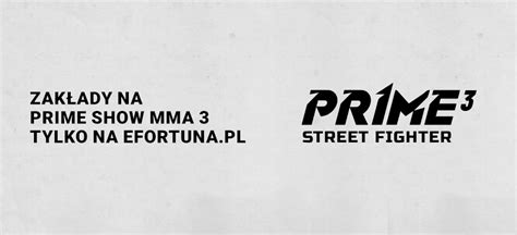 PRIME SHOW MMA 3 zakłady tylko w Fortunie karta walk zawodnicy