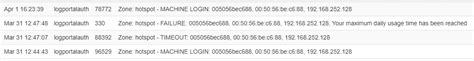 captive portal authenticating users as unauthenticated after their