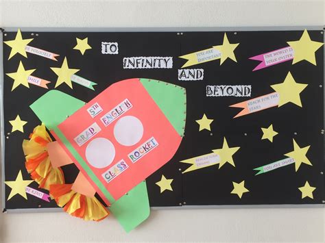 To Infinity And Beyond 5th Grade English Bulletin Boards Welcome