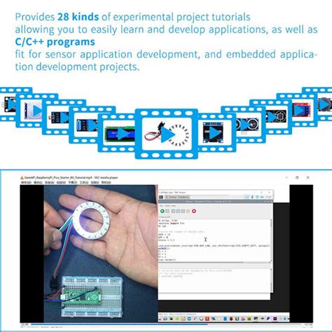 Getuscart Geeekpi Micro Python Programing Kit For Raspberry Pi Pico Breadboard I2c 1602 Lcd
