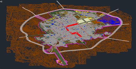 دانلود نقشه اتوکد شهر زابل شهرنگار