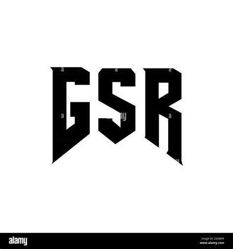 Gsr Letter Logo Design For Technology Company Gsr Logo Design Black