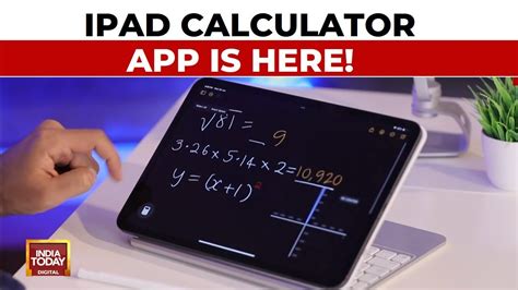 How To Use Math Notes On Ipad Tech Today India Today News Youtube