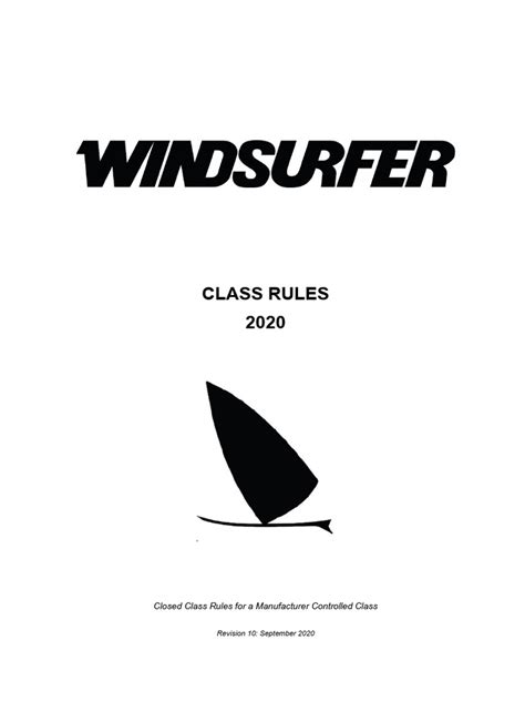 Windsurfer Class Rules Download Free Pdf Weight Sail