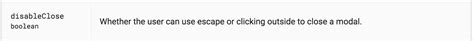 Disable Click Outside Of Angular Material Dialog Area To Close The