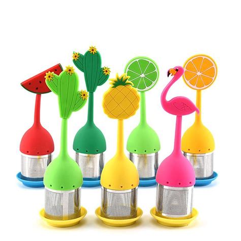 Hot Selling Loose Leaf Tea Infusers Silicone Handle Stainless Steel Tea