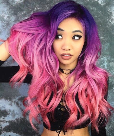 Color Melting Behindthechair Pink Ombre Hair Hot Pink Hair Hair